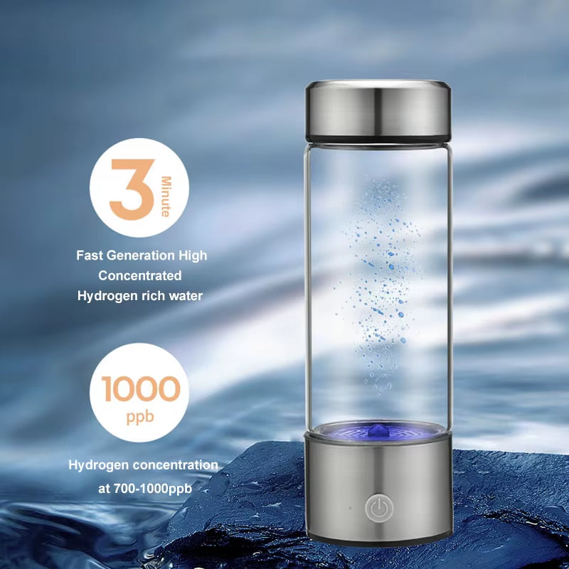 1Pc 450Ml Portable Hydrogen Water Generator 3 Minutes Mode High Concen ...